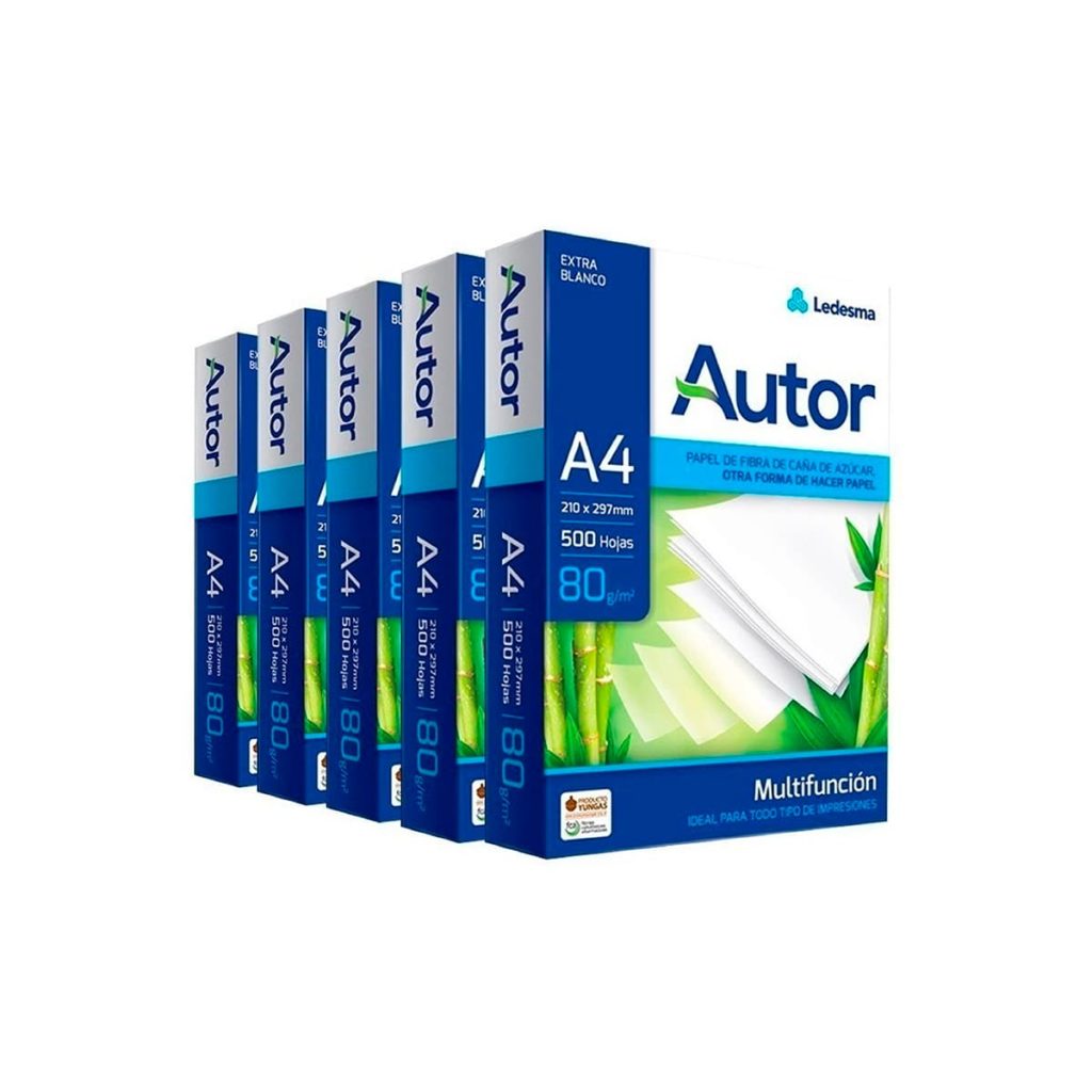 Resma AUTOR A4 Obra de 80 grs. más de 5 unidades – Imprenta DUBIÉ